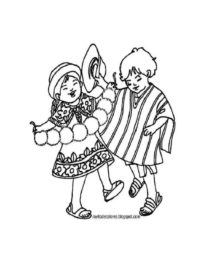 Trajes Tipicos para Colorear | PDF Trajes Tipicos para Colorear | PDF