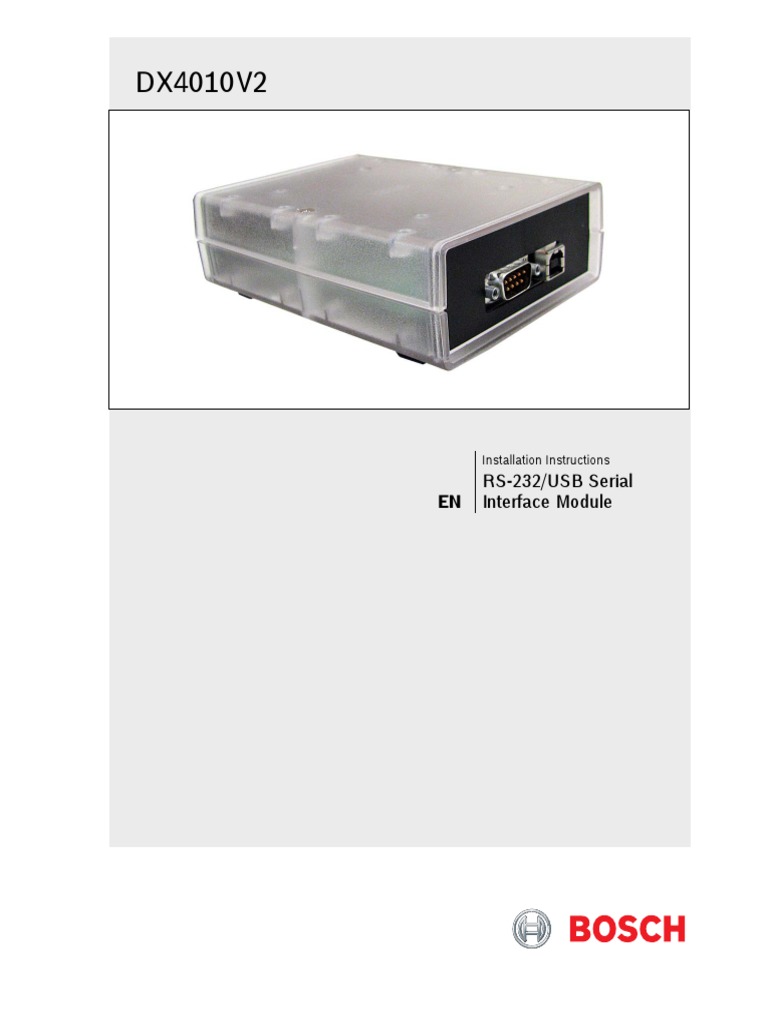 RS-232/USB Serial Interface Module: Installation Instructions | PDF ...