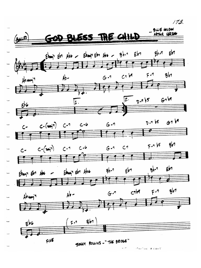 God Bless The Child | PDF
