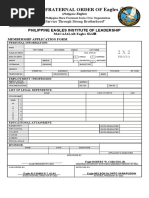 EAGLES Application Form | PDF | Government
