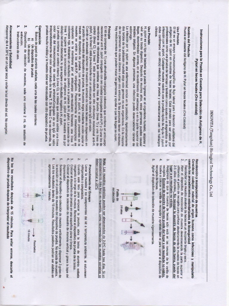 Inserto H Pylori | PDF