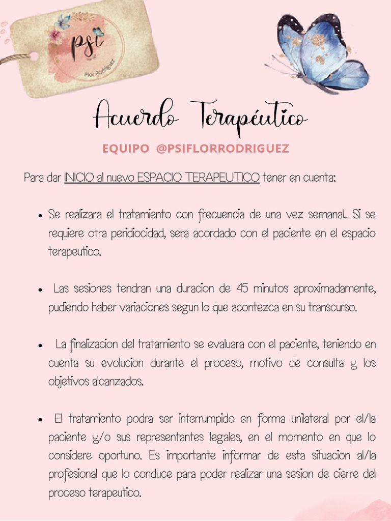 Acuerdo Terapeutico | PDF Acuerdo Terapeutico | PDF