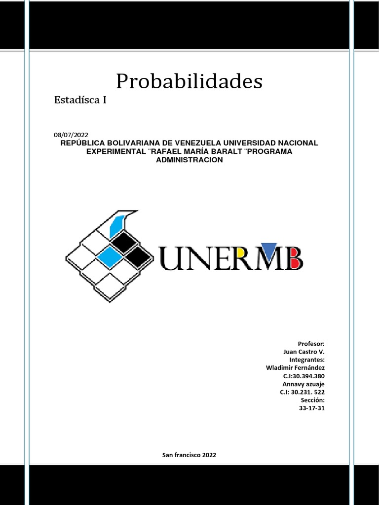 Probabilidad | PDF | Distribución normal | Teoría de probabilidad