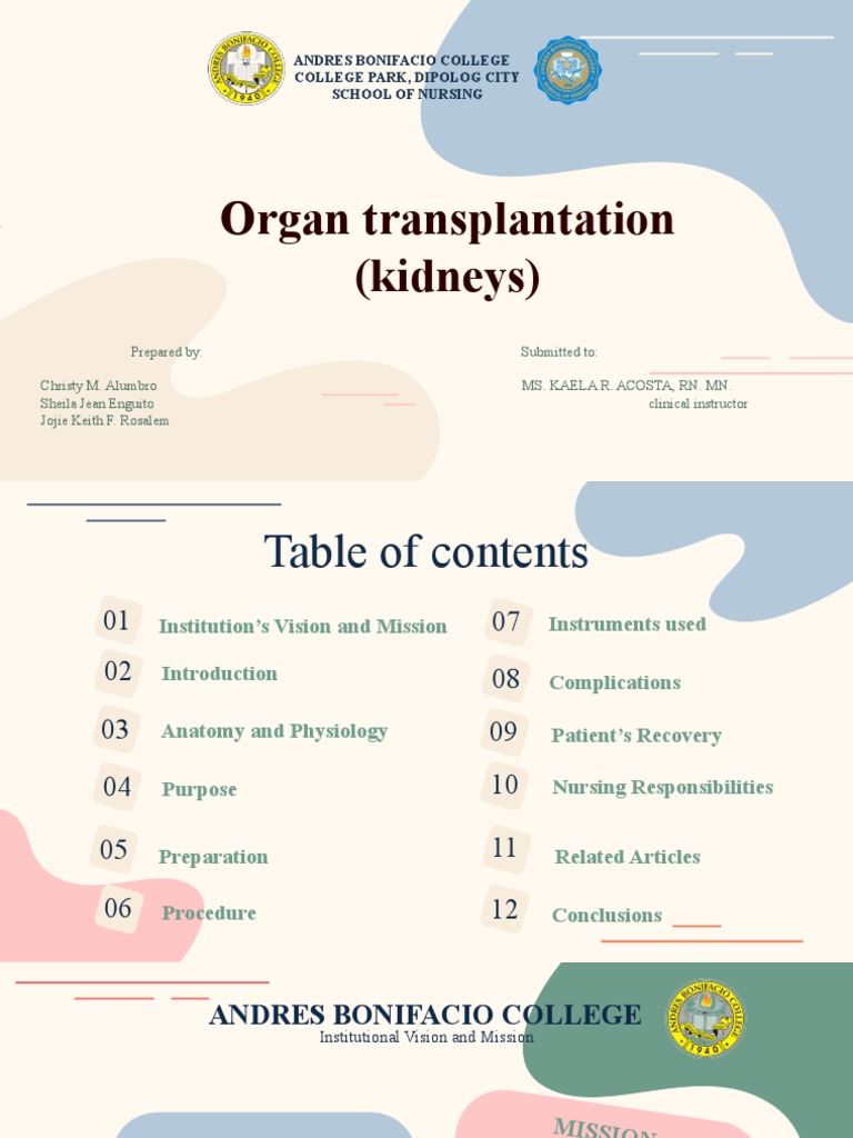 Or Ward Class Kidney Transplant | PDF | Kidney Transplantation | Kidney