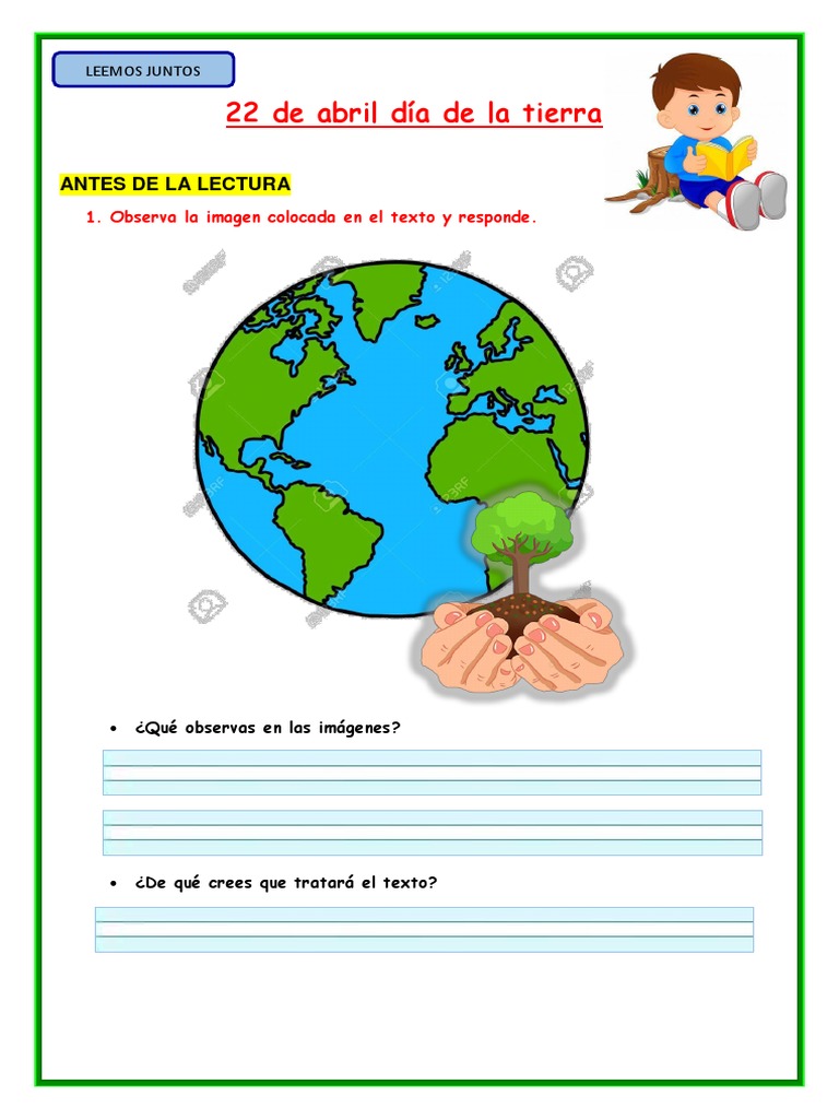DÍA DE LA TIERRA 22 DE aBRIL | PDF | Tierra