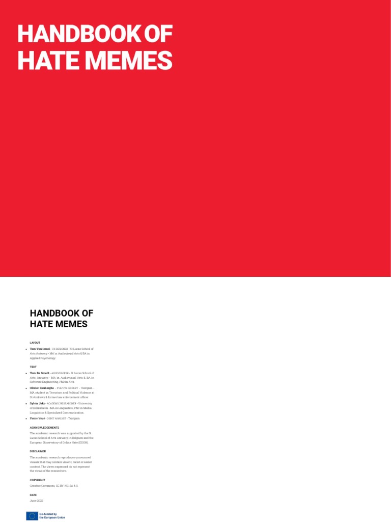 Hate Meme Handbook | PDF | Meme | Social Media