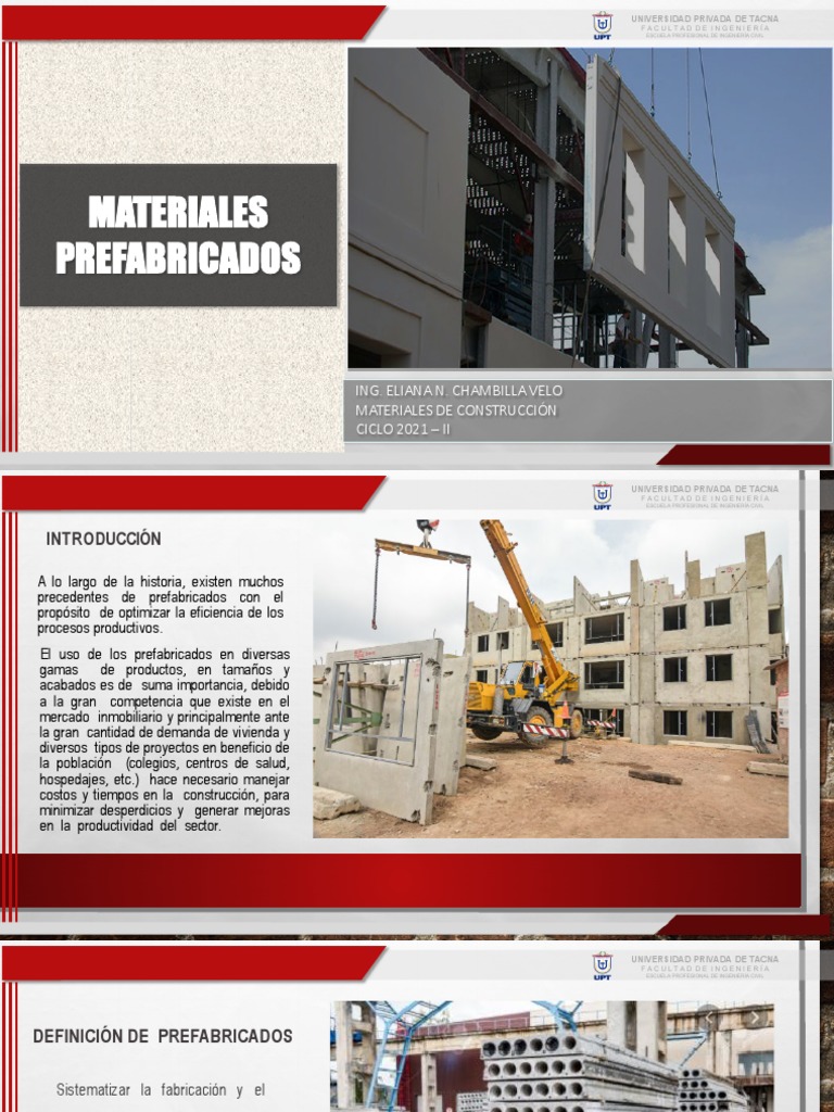 Materiales Prefabricados | PDF | Ingeniería | Aislamiento térmico