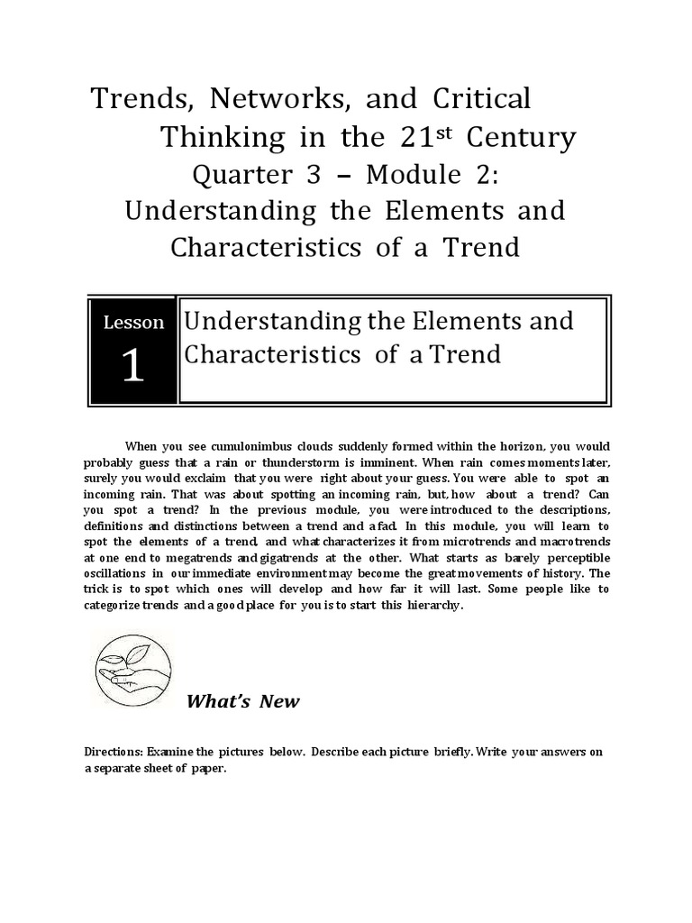 Trends, Networks, and Critical Thinking in The 21 Century | PDF ...