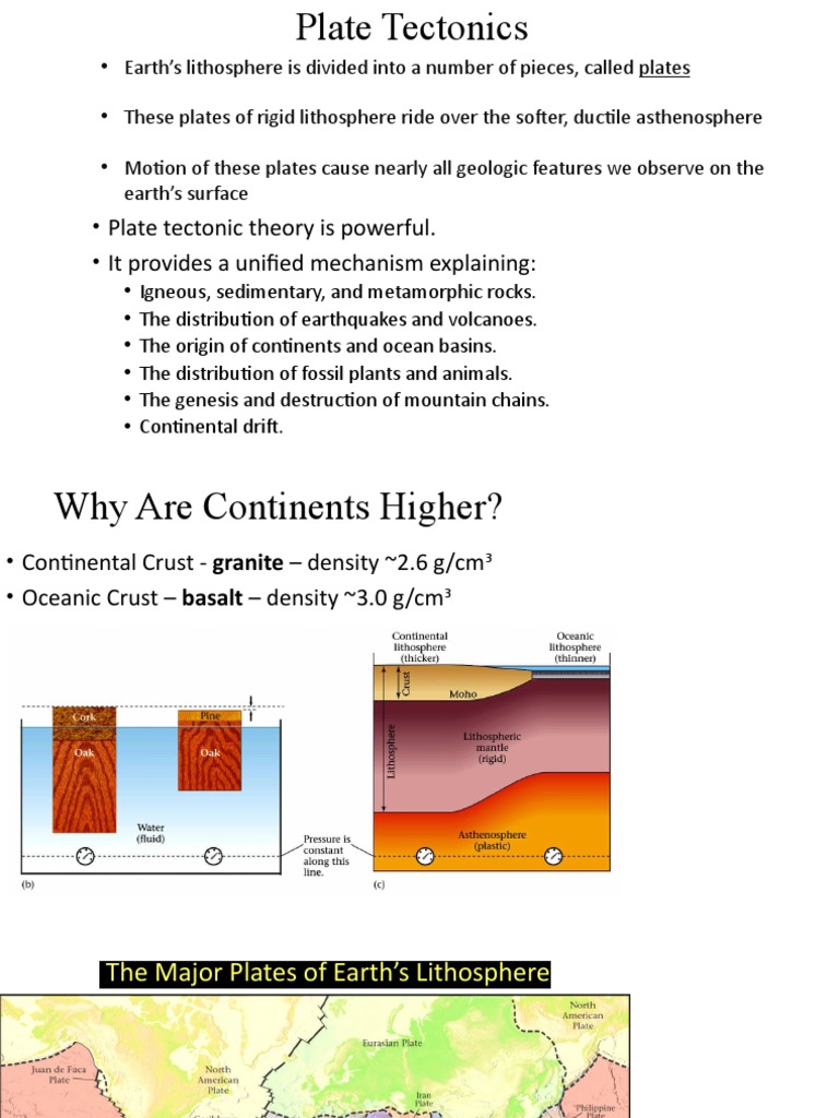 Plate Tectonic Theory Is Powerful. - It Provides A Unified Mechanism ...