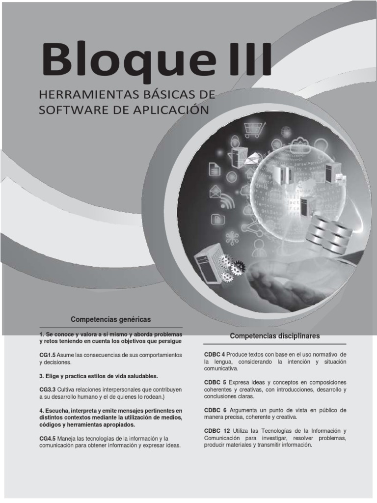 Bloque III: Herramientas Básicas de Software de Aplicación | Descargar ...