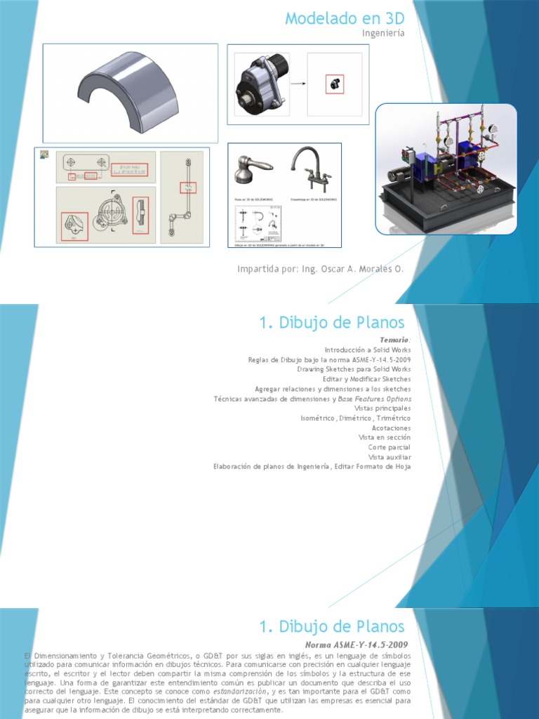 Modelado en 3d | PDF | Dibujo | Tolerancia de ingeniería