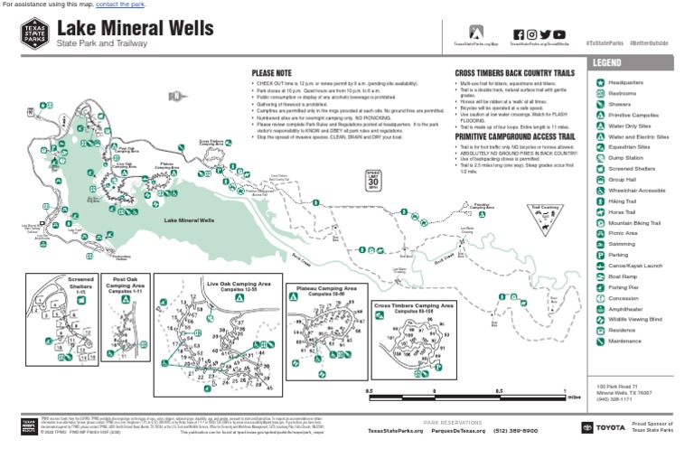 Lake Mineral Wells: State Park and Trailway | PDF | Trail | Camping