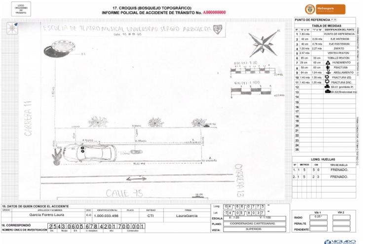 Ipat Informe Policial De Accidente De Transito Formato Pdf