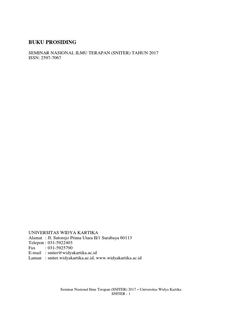Buku Prosiding | PDF