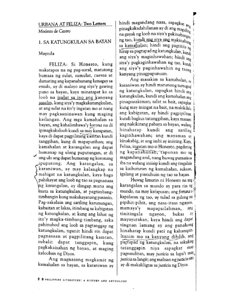 Urbana at Feliza | PDF