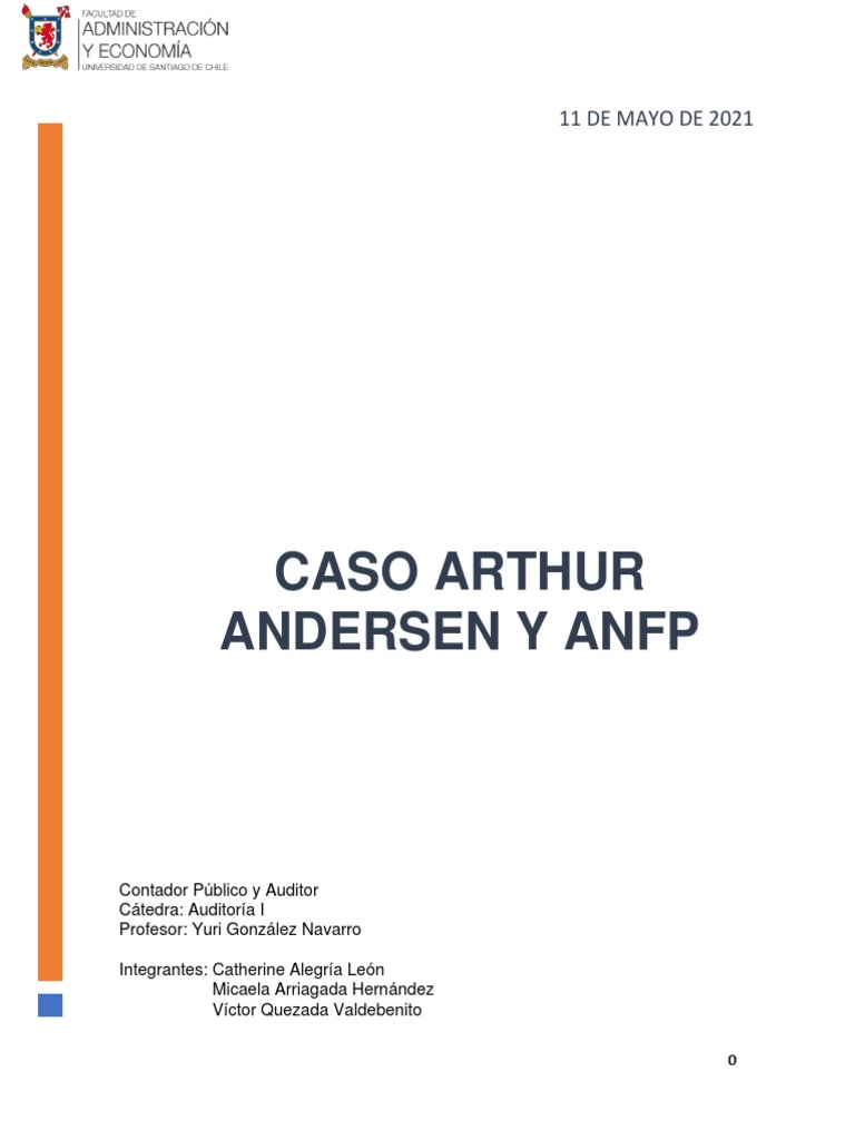 Caso Arthur Andersen y ANFP | PDF | Enron