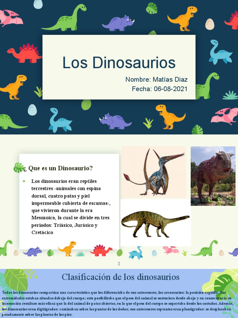 Los Dinosaurios | PDF | Dinosaurios | Reptil