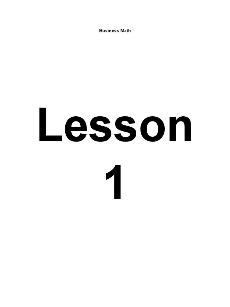 Understanding Key Business Math Concepts for Pricing, Profitability ...