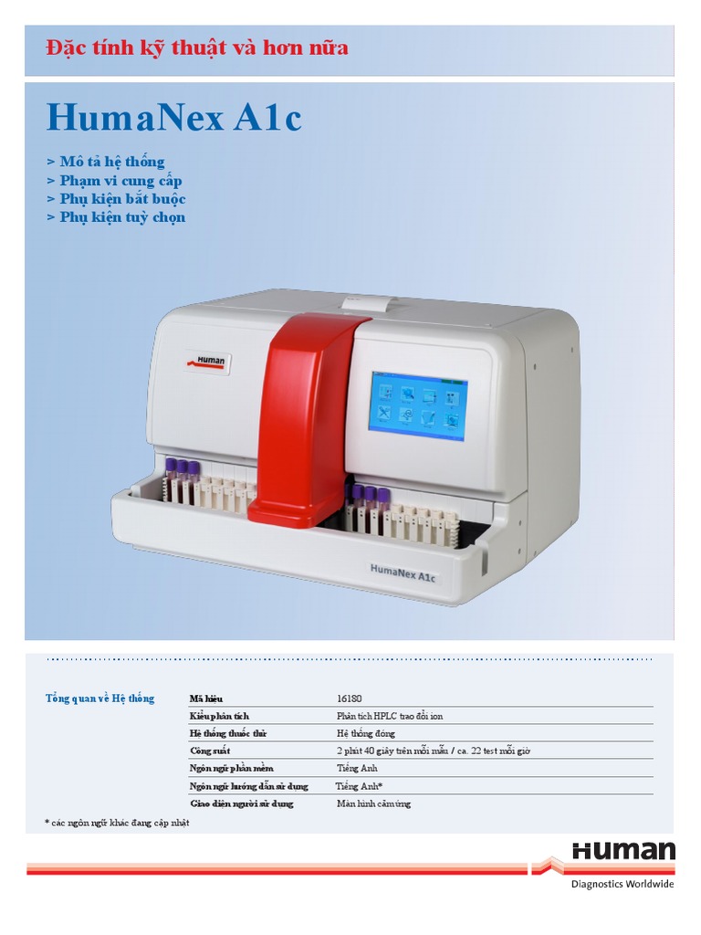 HumaNex - Technical Specifications - VN | PDF