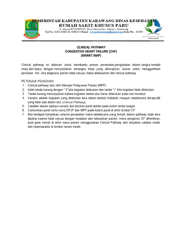 Clinical Pathway CHF | PDF