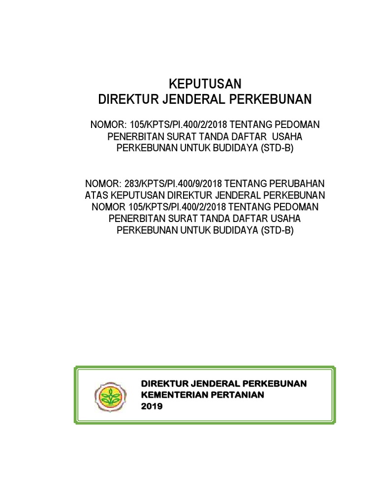 Kepdirjen STDB 2018 Edit 02 Juli | PDF | Pengelolaan Keuangan & Uang ...