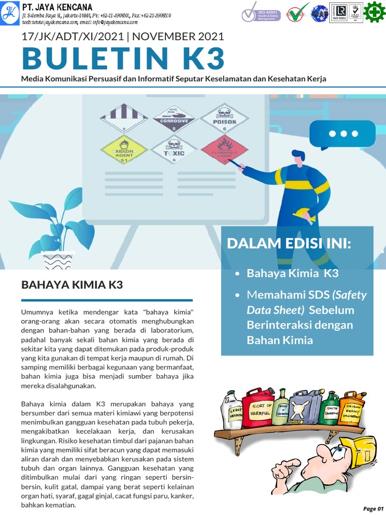 Bahaya Kimia dalam K3 dan SDS | PDF