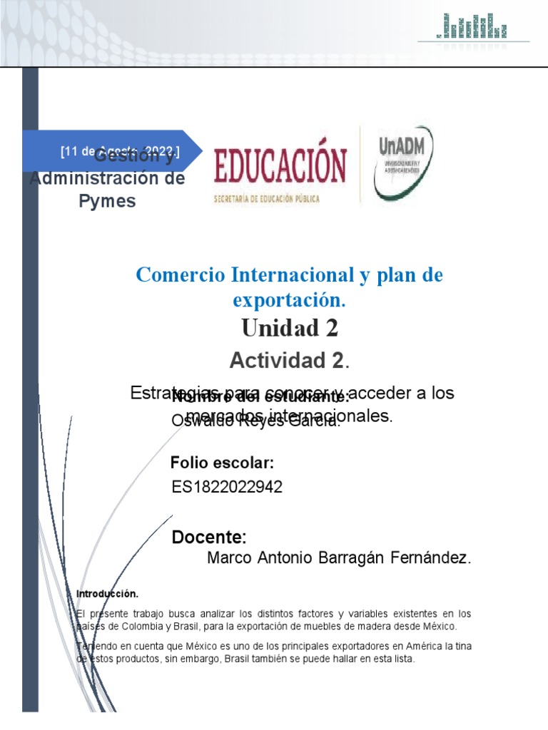GCPE - A2 - Factores Externos y Tipos de Competencia de Mercado - Formato para Hacer Act 2 ...