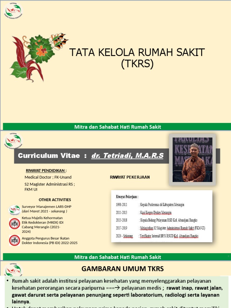 PPT TKRS Bimbingan Tetriadi | PDF