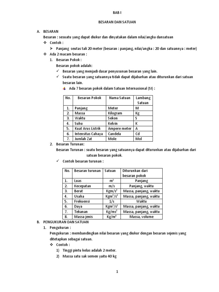 Besaran dan Satuan dalam Pengukuran Fisika | PDF | Sains & Matematika
