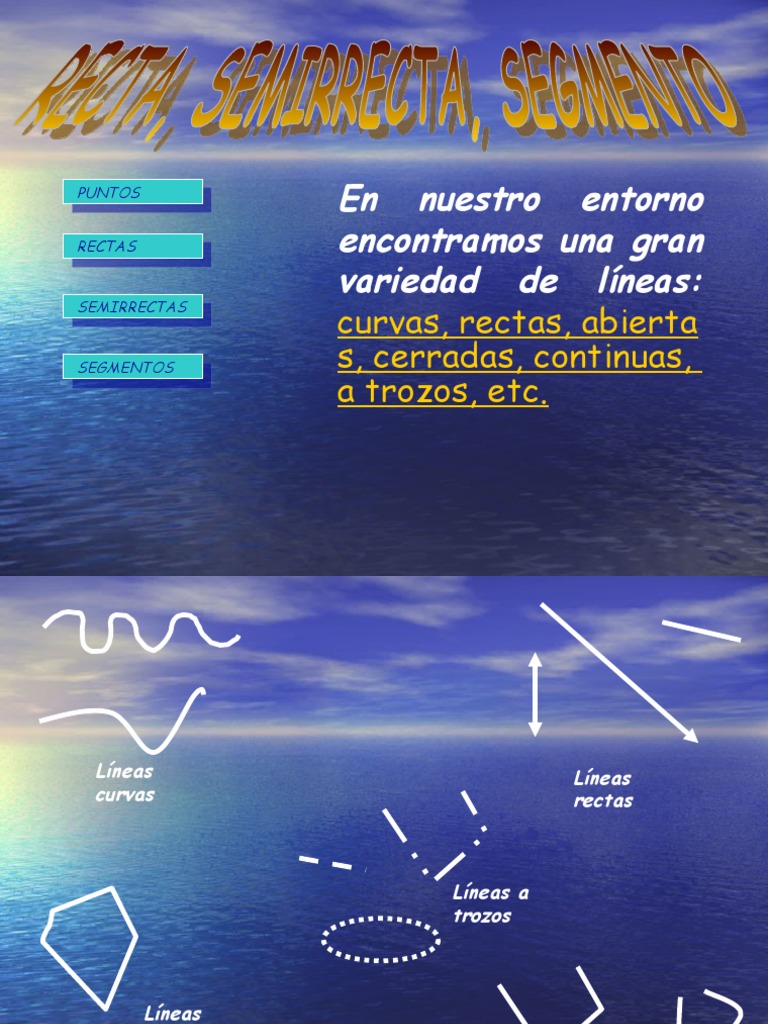 Rectas Semirrectas Segmentos | PDF