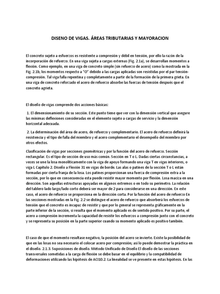 Diseno de Vigas | PDF | Viga (Estructura) | Doblar