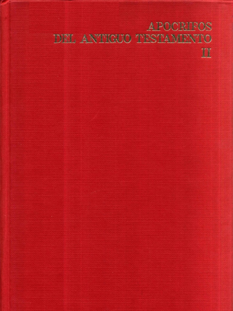 Alejandro Diez Macho Apocrifos Del Antiguo Testamento Tomo II X El ...