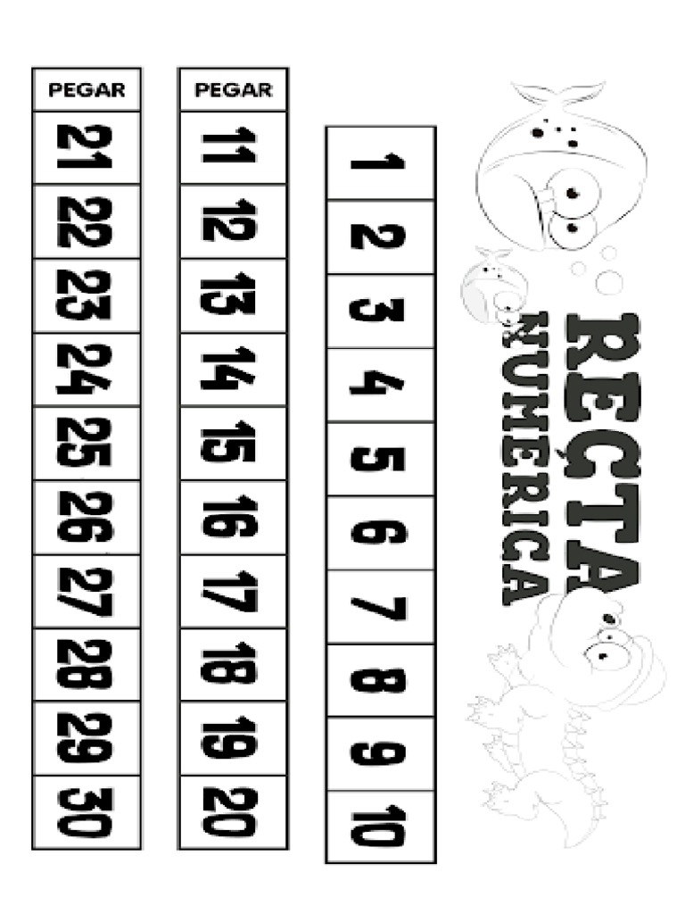 Recta Numerica Ficha | PDF