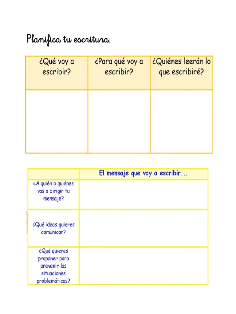 Plan de Escritura | PDF