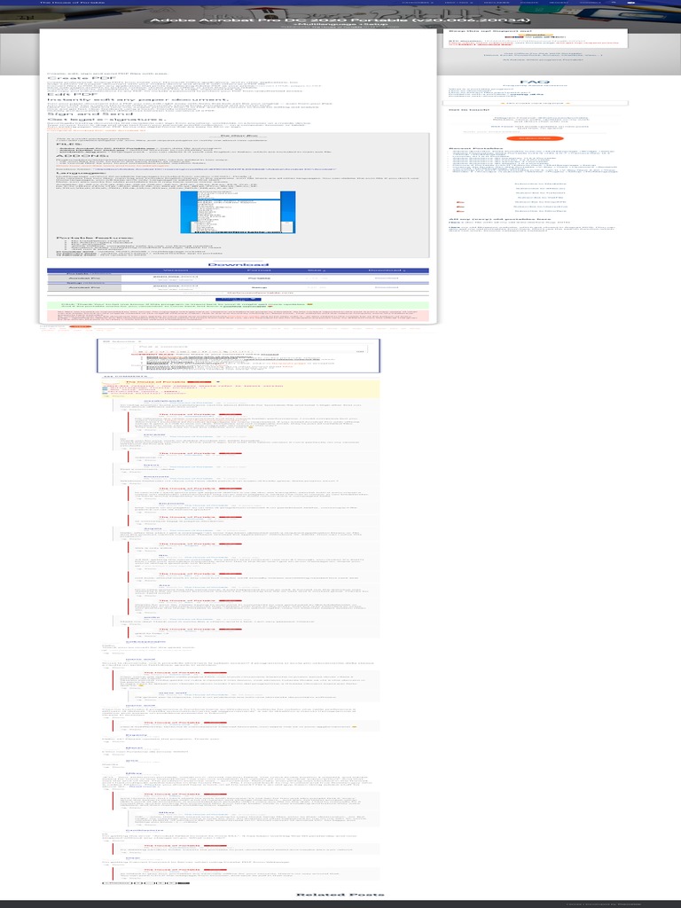 Adobe Acrobat Pro DC 2020 Portable (v20.006.20034) +multilanguage +setup - The House of Portable ...