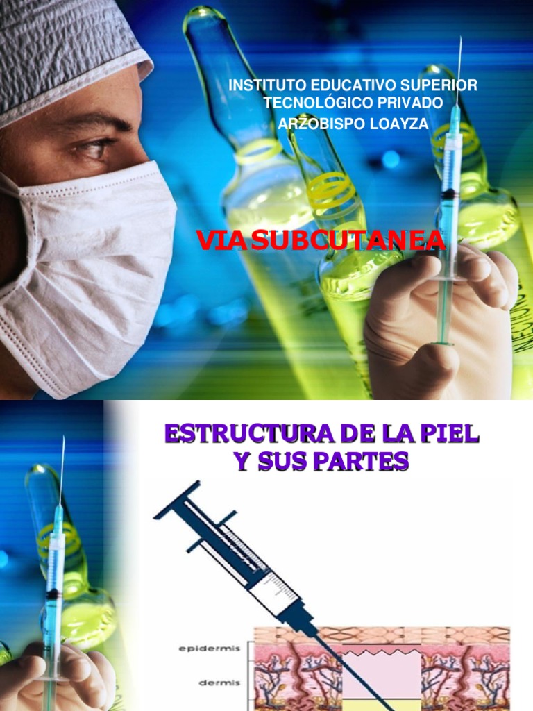 Via Subcutanea | PDF | Inyección (medicina) | Medicamentos con receta