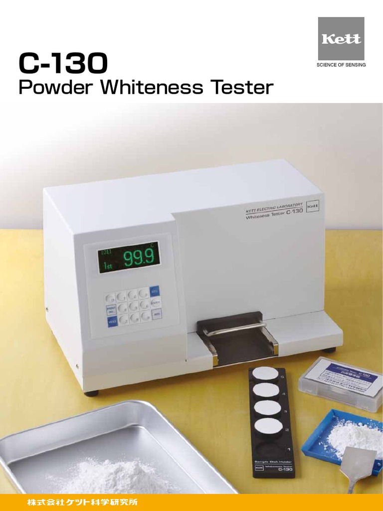 Powder Whiteness Tester | PDF | Humidity | Measurement