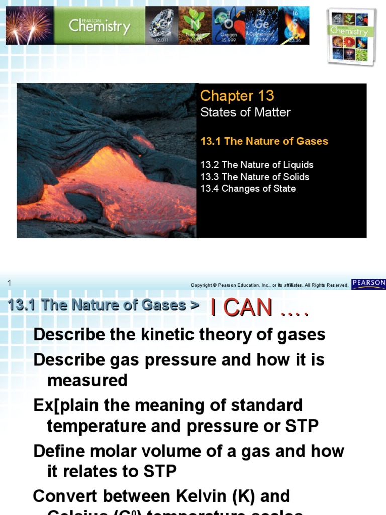 13.1 The Nature of Gases | PDF | Gases | Pascal (Unit)