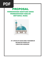 PROPOSAL PEMBANGUNAN MASJID TERBARU 2025docx | PDF