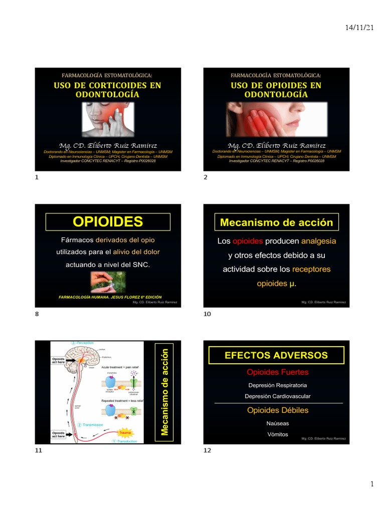 Uso de Opioides en Odontología | PDF | Opioide | Analgésico