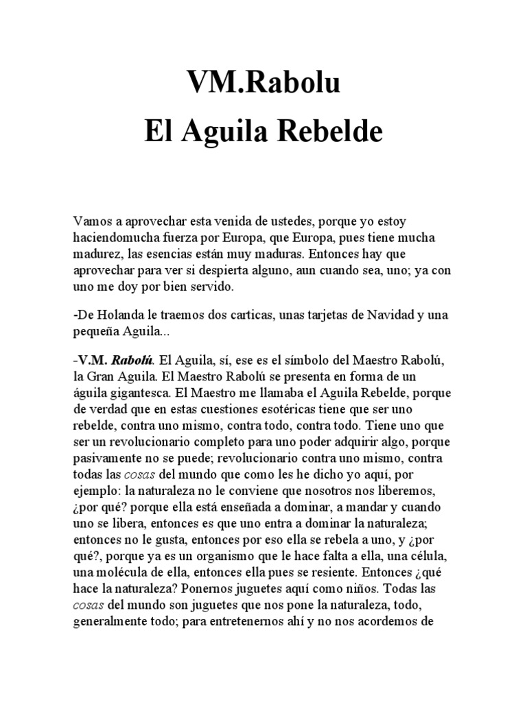 El Aguila Rebelde | PDF | Sabiduría
