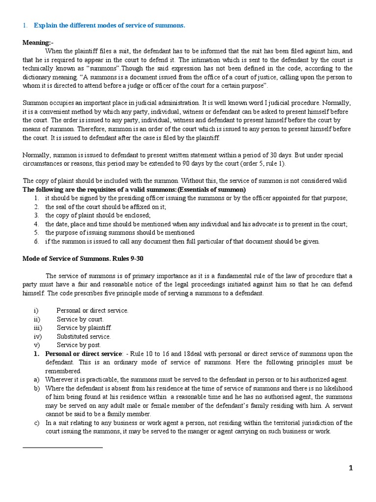 Final Notes 2 | PDF | Lawsuit | Pleading