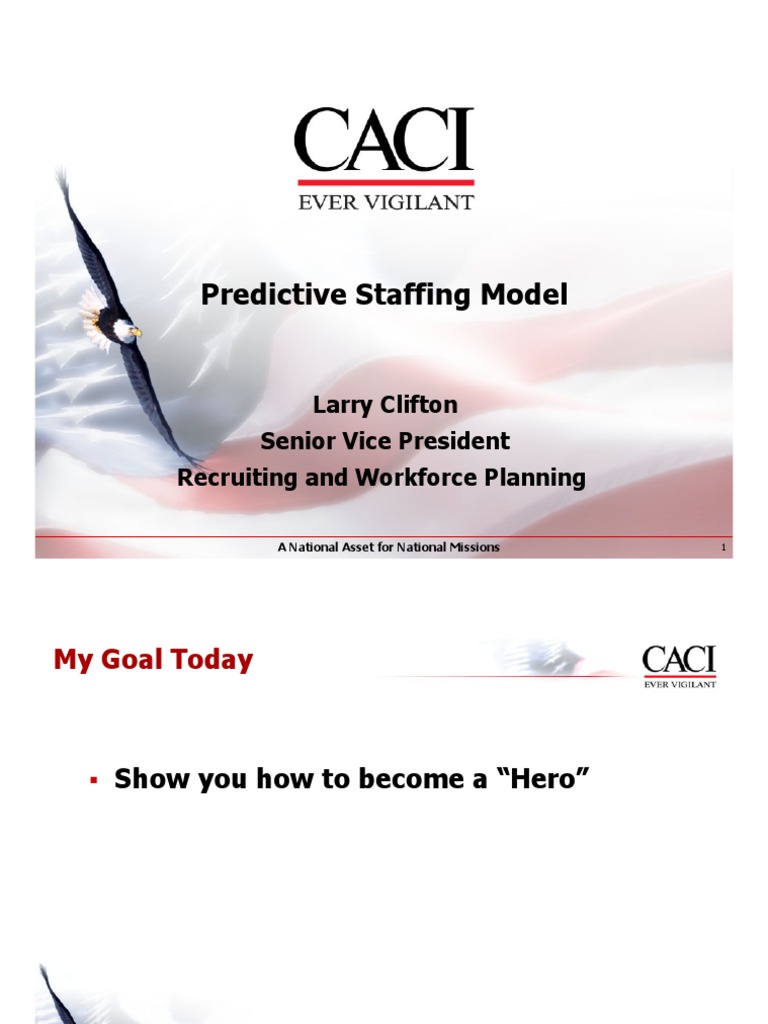 CACI Predictive Staffing Model | PDF | Recruitment | Strategic Management