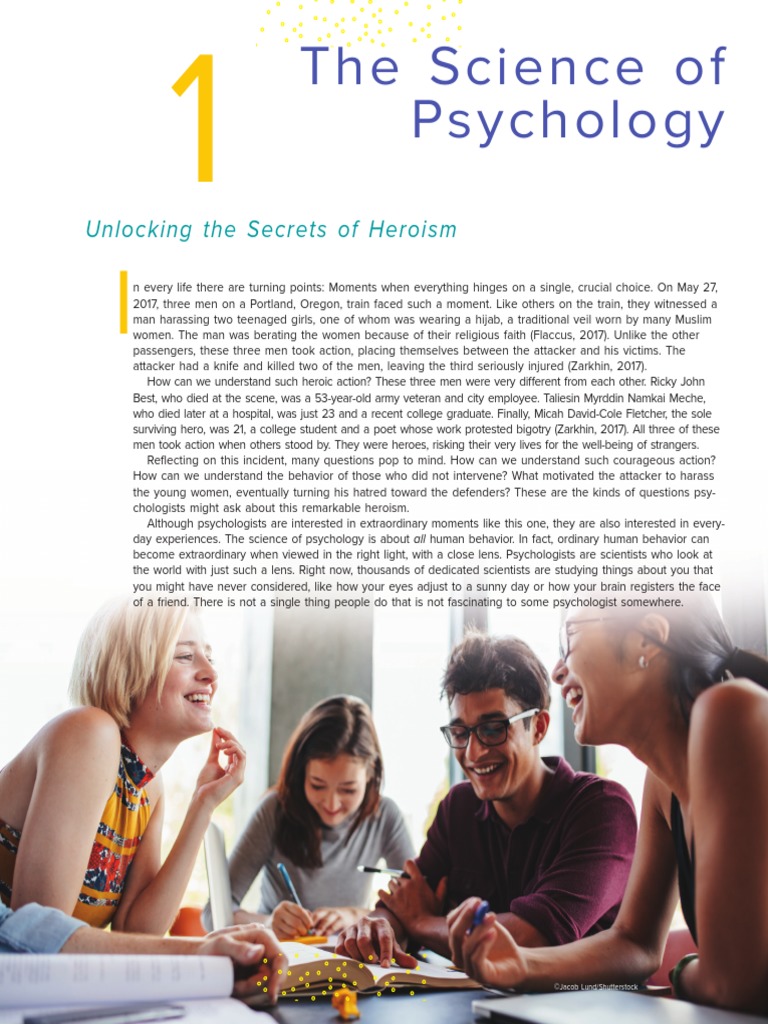Chapter 1 - The Science of Psychology | PDF | Psychology | Evolution