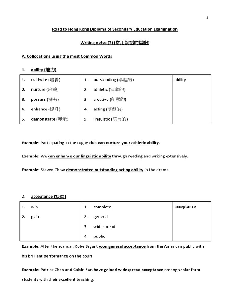 Common Word Collocations Guide | PDF | China | World Politics