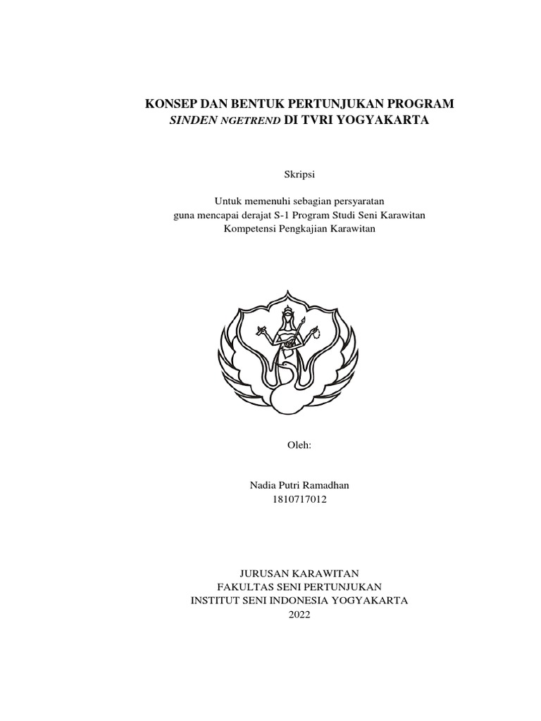 SKRIPSI NADIA Fix Final 15 JULI 2022 | PDF