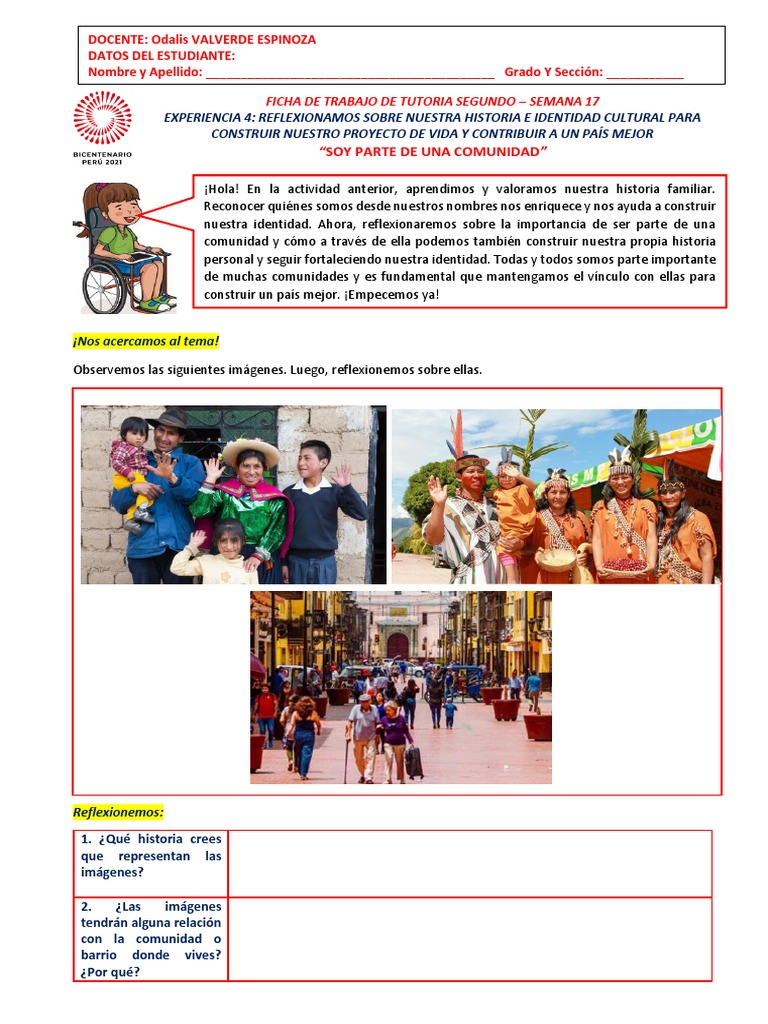 Soy Parte de Una Comunida | PDF | Comunidad