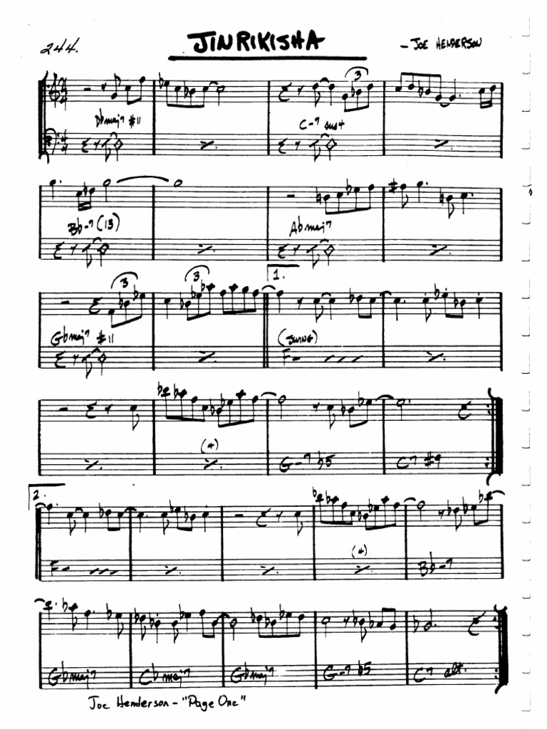 Joe Henderson Hi Rikisha | PDF