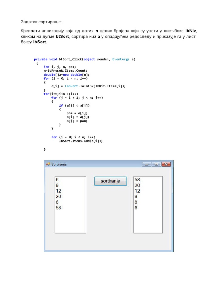Jednodimenzionalni Nizovi | PDF