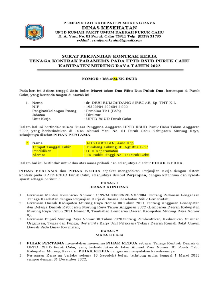 Format SK TMT Mar - Des 2022 | PDF | Bisnis | Pengelolaan Keuangan & Uang